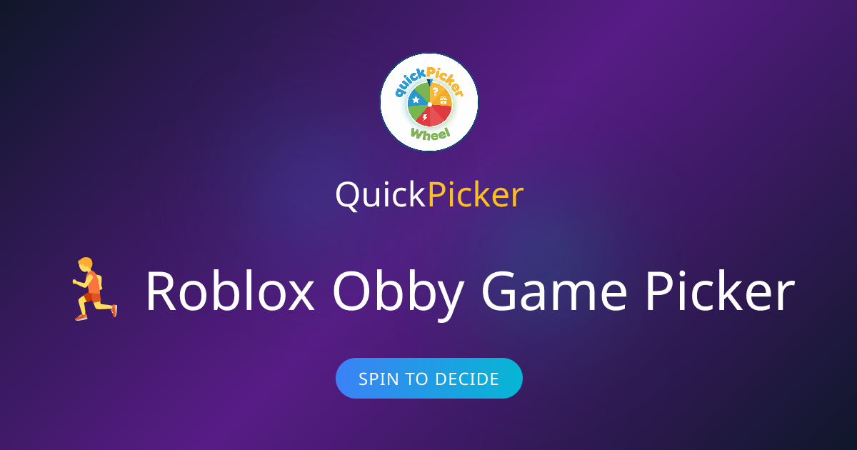 Roblox Obby Game Picker - Random Parkour & Obstacle Course Generator
