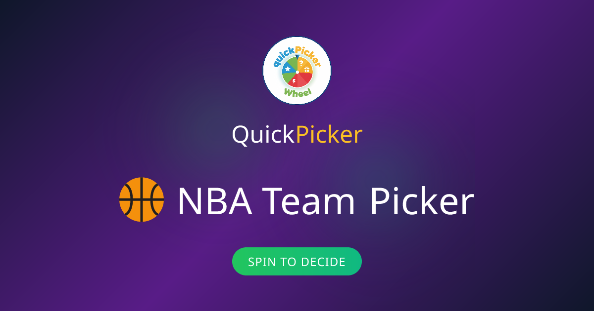 NBA Team Picker | Random NBA Team Generator Wheel